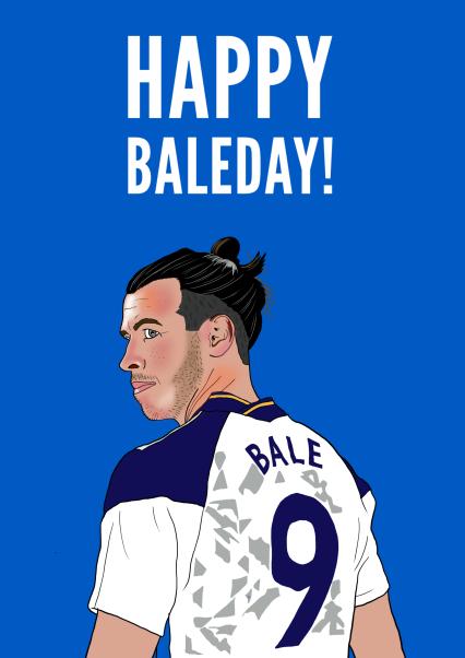 Football Birthday Card - Gareth Bale - Number 9 | thortful