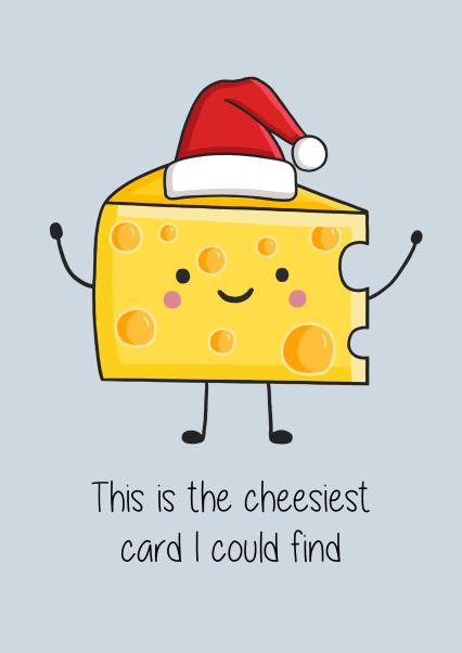 Cheesy Christmas Card | thortful
