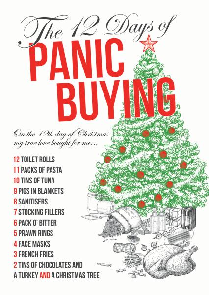 12 days of christmas Panic Buying Card 40874 | thortful