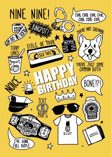 Brooklyn 99 Tv shows Birthday Card 20221 | thortful