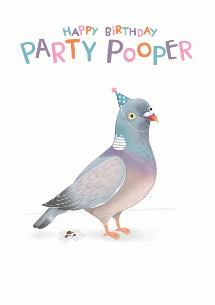 party pooper animal Birthday Card 11085 | thortful