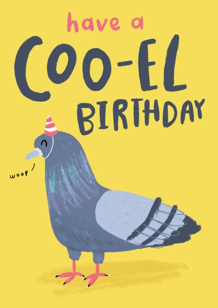 Cute pigeon Birthday card | thortful