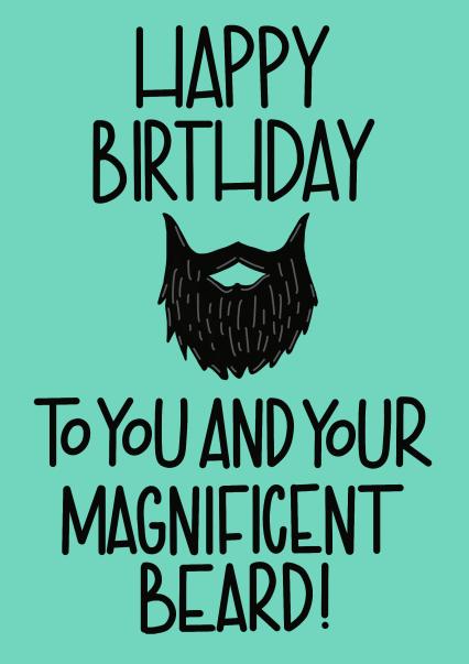 Beards Beard card Birthday Card 13629 | thortful