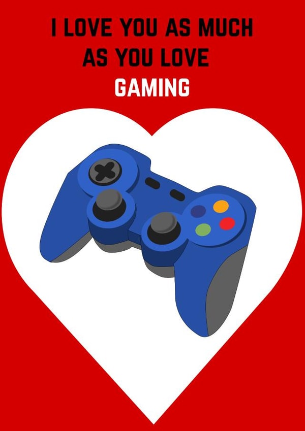 Gaming XBox Valentines Day Card 25575 | thortful