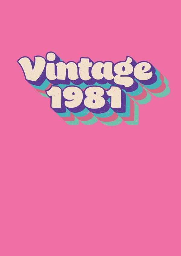 1981 81 baby Birthday Card 14344 | thortful