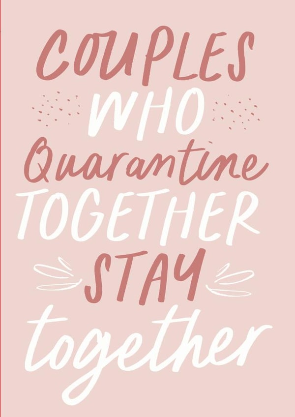 couples quarantine Valentines Day Card 29832 | thortful