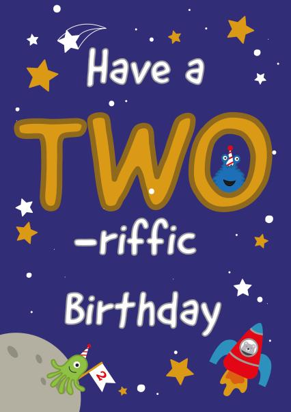 Two-riffic Birthday Card | thortful