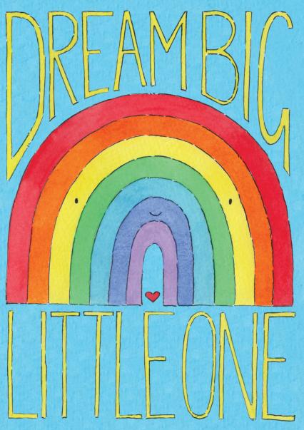 Happy Rainbow Good Luck Card | thortful