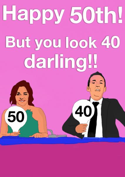 Strictly come dancing Judges Birthday Card 20052 | thortful