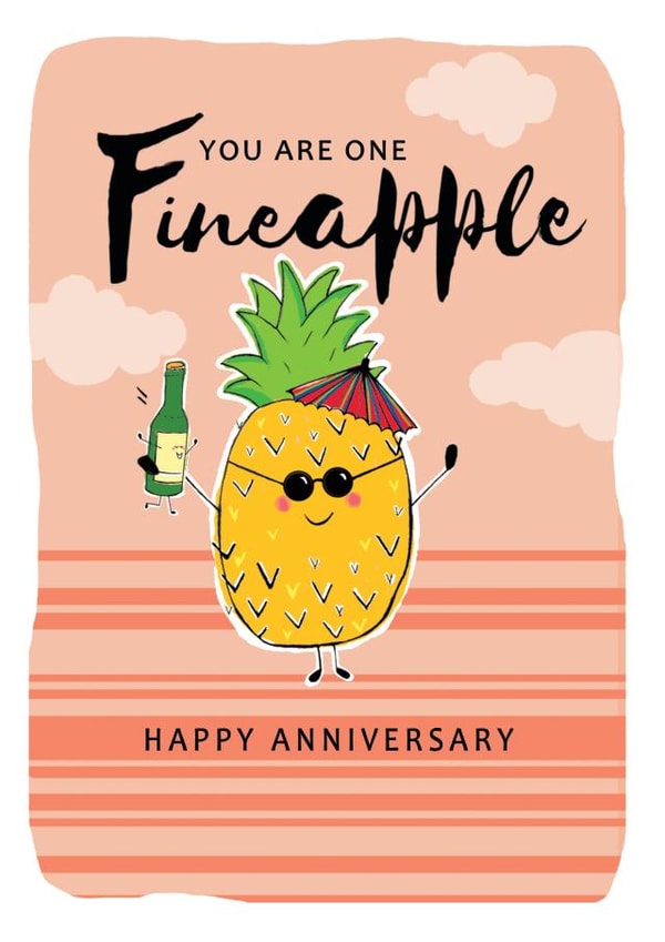 pun pineapple Valentines Day Card 44198 | thortful