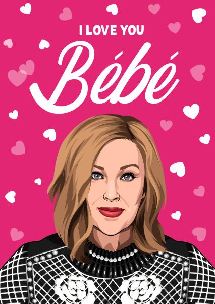 Cute Valentines Day - Schitts Creek - Moira Rose - I Love You Bebe ...