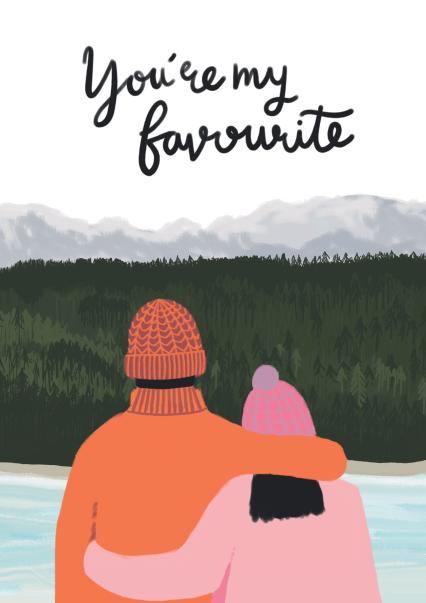 Cute Valentines Day Card - You're My Favourite | thortful