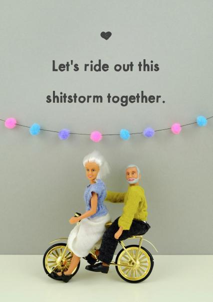 Rude Valentines Day Card - Let's Ride Out This Shitstorm Together ...