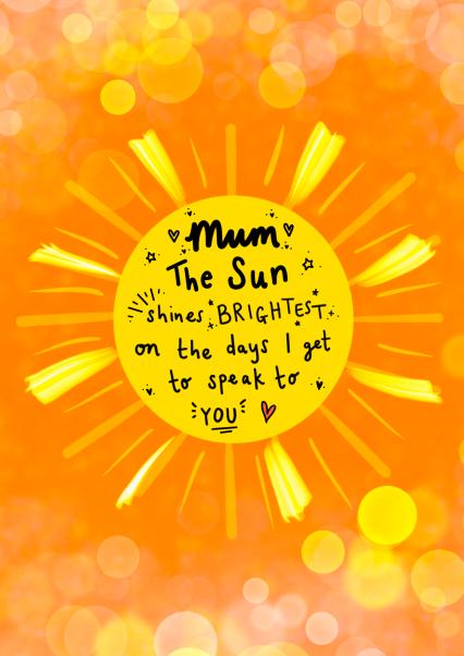 mum sun Mothers Day Card 43064 | thortful