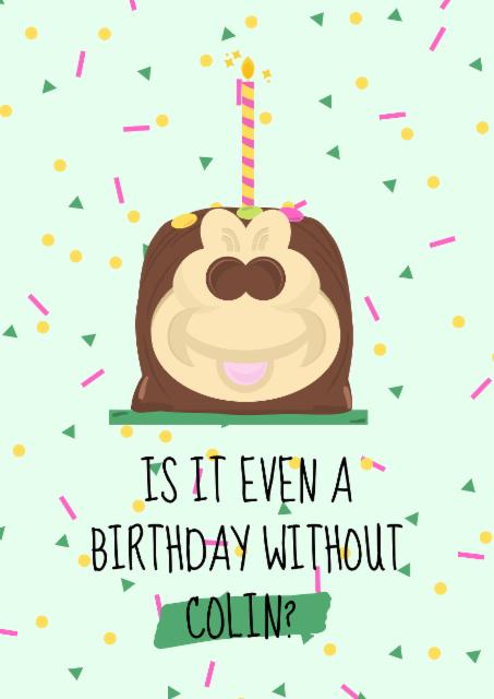 Happy Birthday Colin the Caterpillar Cake Card | thortful