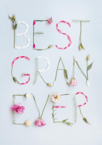 Classic Mothers Day Card - Gran - Flowers - Best Gran Ever | thortful