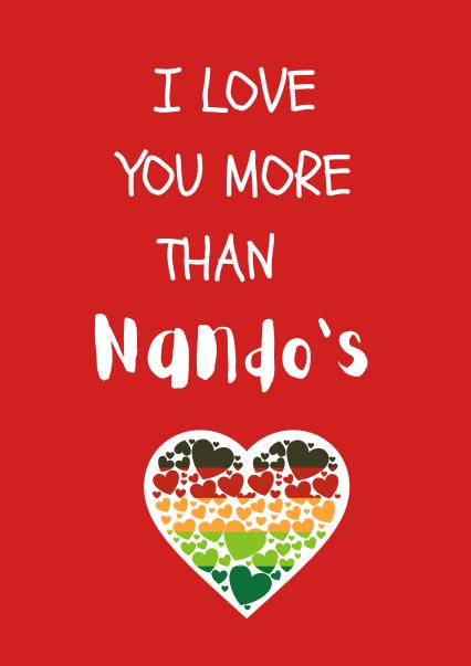 Cute Nandos card for someone you love | thortful