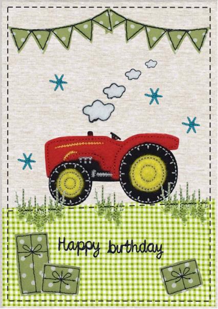 Red Tractor Birthday Card | thortful