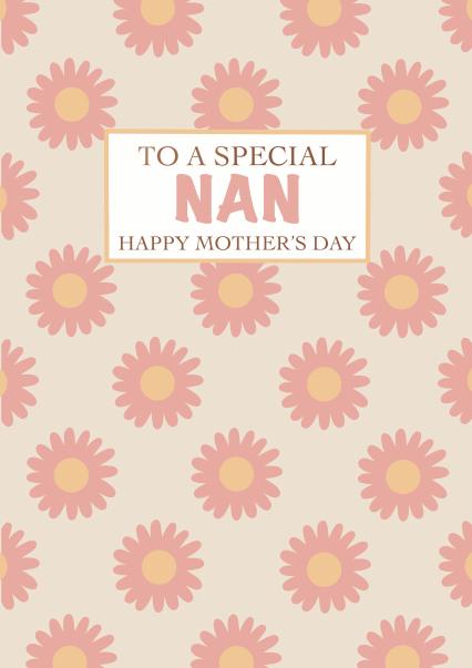 Classic Mothers Day Card - Nan - To A Special Nan Happy Mother's Day ...