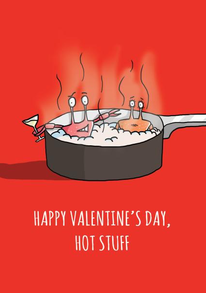 Hot stuff Valentine's Day Card | thortful