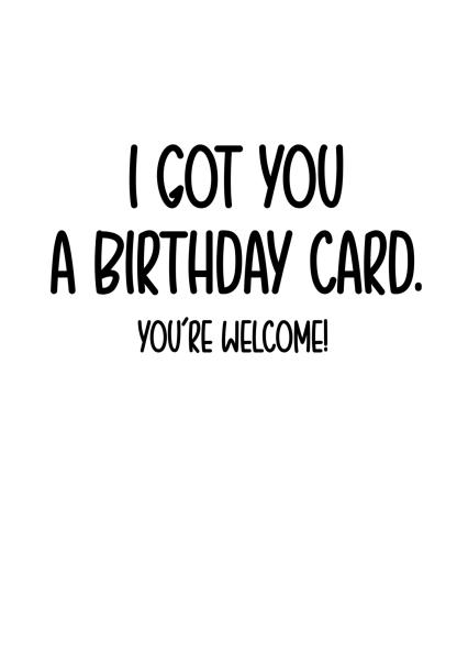 Dry Humour Birthday Card | thortful