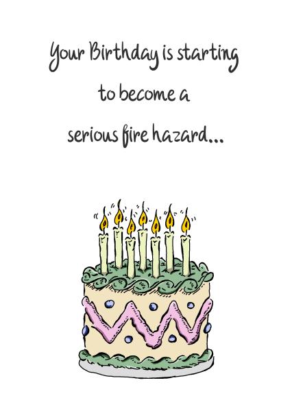 Birthday is a serious fire hazard | thortful