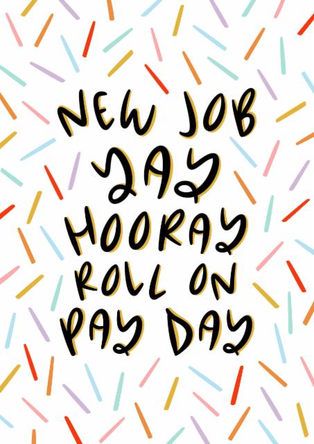 Congratulations Confetti New Job Card | thortful