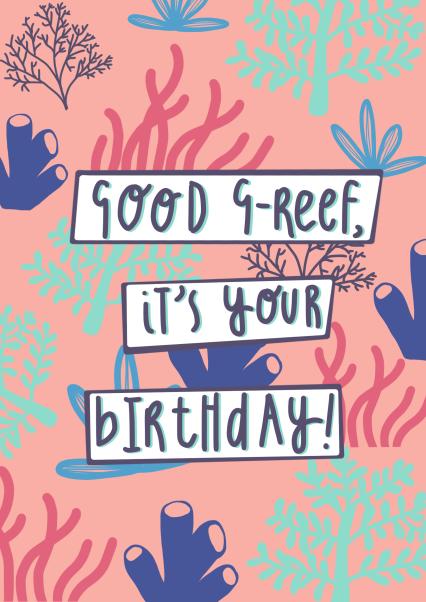 Coral Reef Birthday Card | thortful