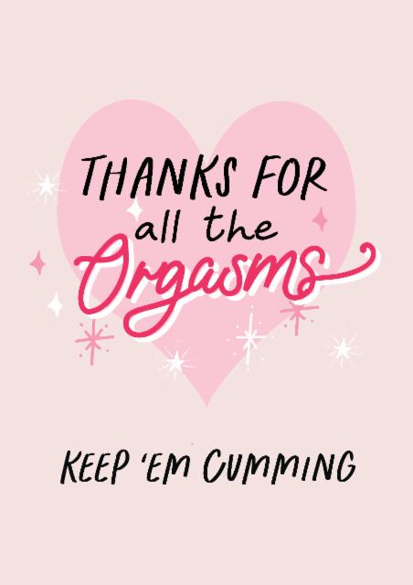 Cheeky & Rude Valentine's Day / Anniversary Card - Thanks For All The ...