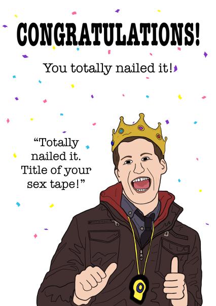 Congratulations Brooklyn 99 Jake Peralta Card | thortful