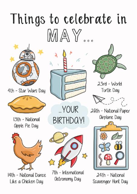 May Birthday Card | thortful