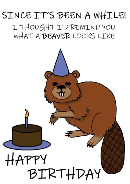 Beaver Birthday Card | thortful
