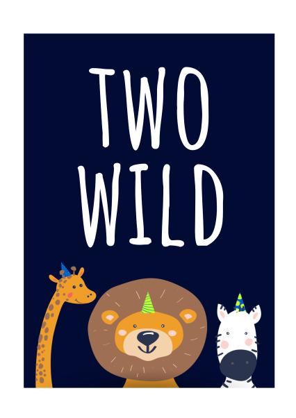 Two Wild Birthday Card | thortful