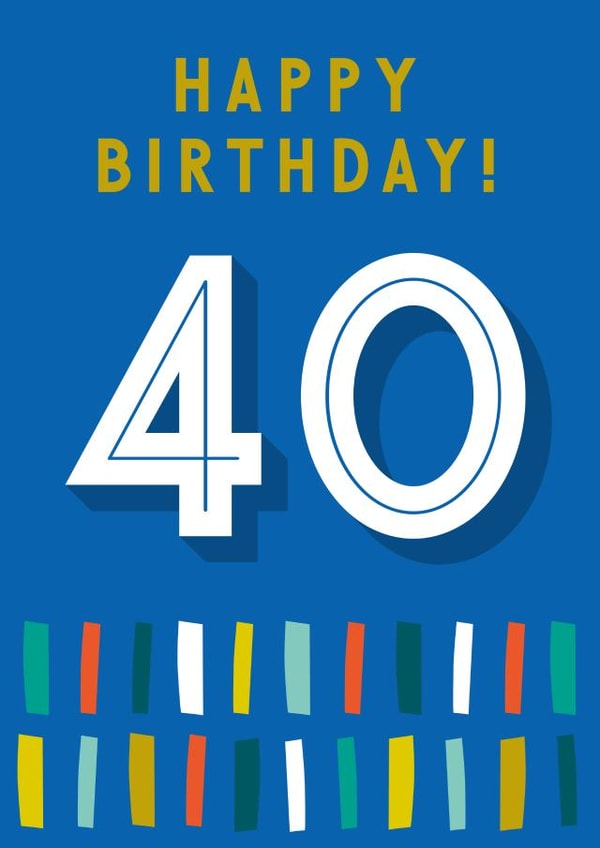 40th Birthday Card | thortful