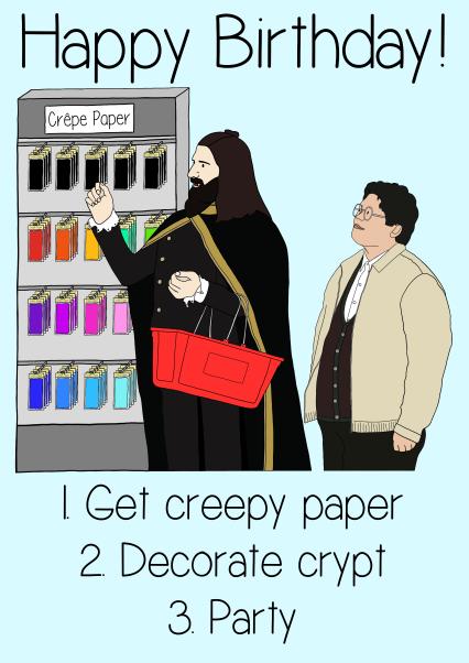 What We Do in the Shadows Creepy Paper Nandor & Guillermo | thortful