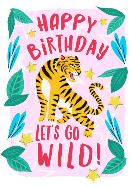 Let's Go Wild birthday card | thortful