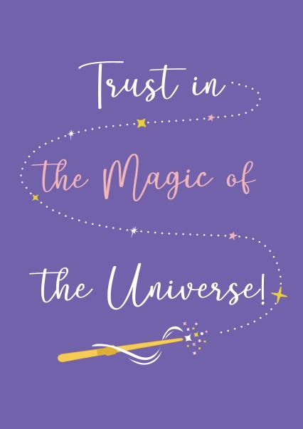 Magic of Universe Good luck card | thortful