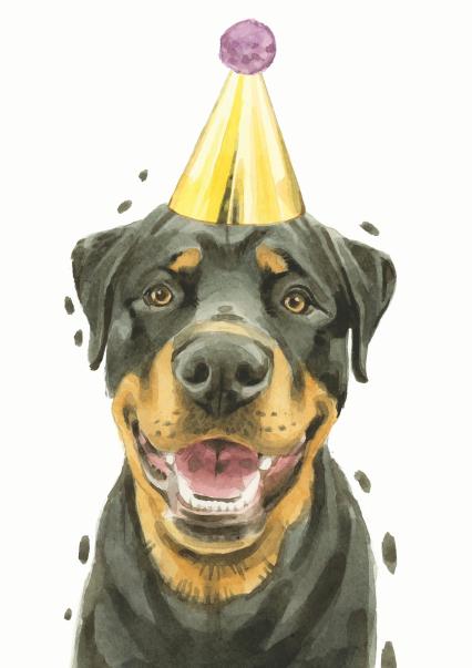 Rottweiler Birthday and Celebration Card | thortful