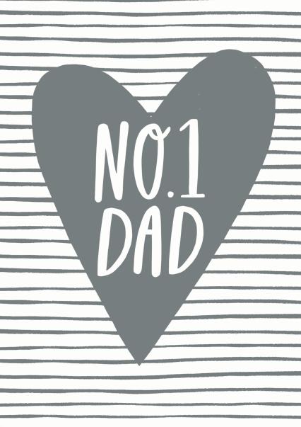 Number 1 Dad Father's Day Card | thortful