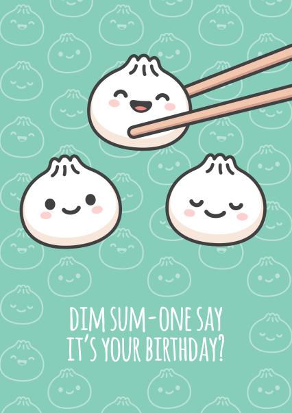 Dim-sum Birthday Card | thortful