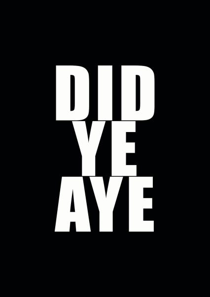 DID YE AYE SCOTTISH CARD | thortful