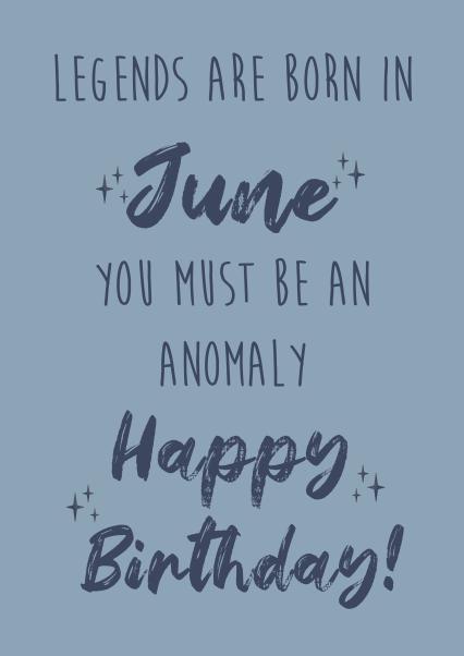 June Birthday Card | thortful