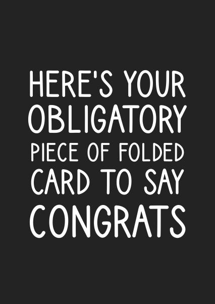 Funny congratulations card | thortful