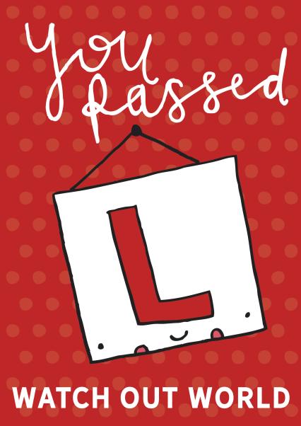 You passed your driving test | thortful