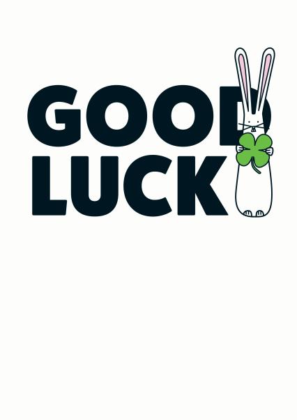 Good Luck Bunny card | thortful