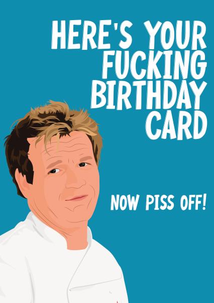 Gordon Ramsay Birthday Card | thortful