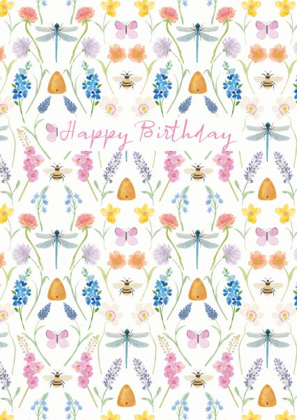 Butterflies and bees - Happy Birthday - Spring - Garden - honey bee ...