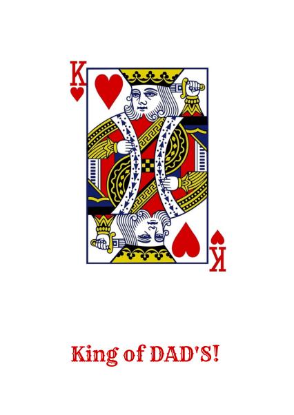 King of Dads fathers day card | thortful
