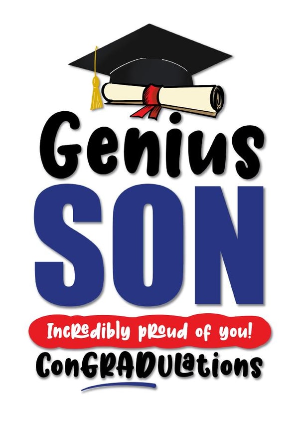 Genius Son Graduation | thortful