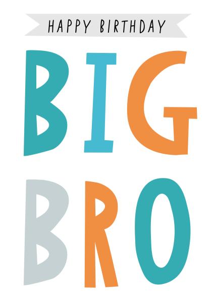 Classic Birthday Card - For Brother - Big Bro | thortful
